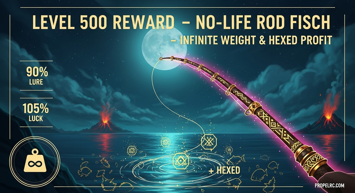 No-Life Rod Fisch December 2025: Stats, Passives, XP